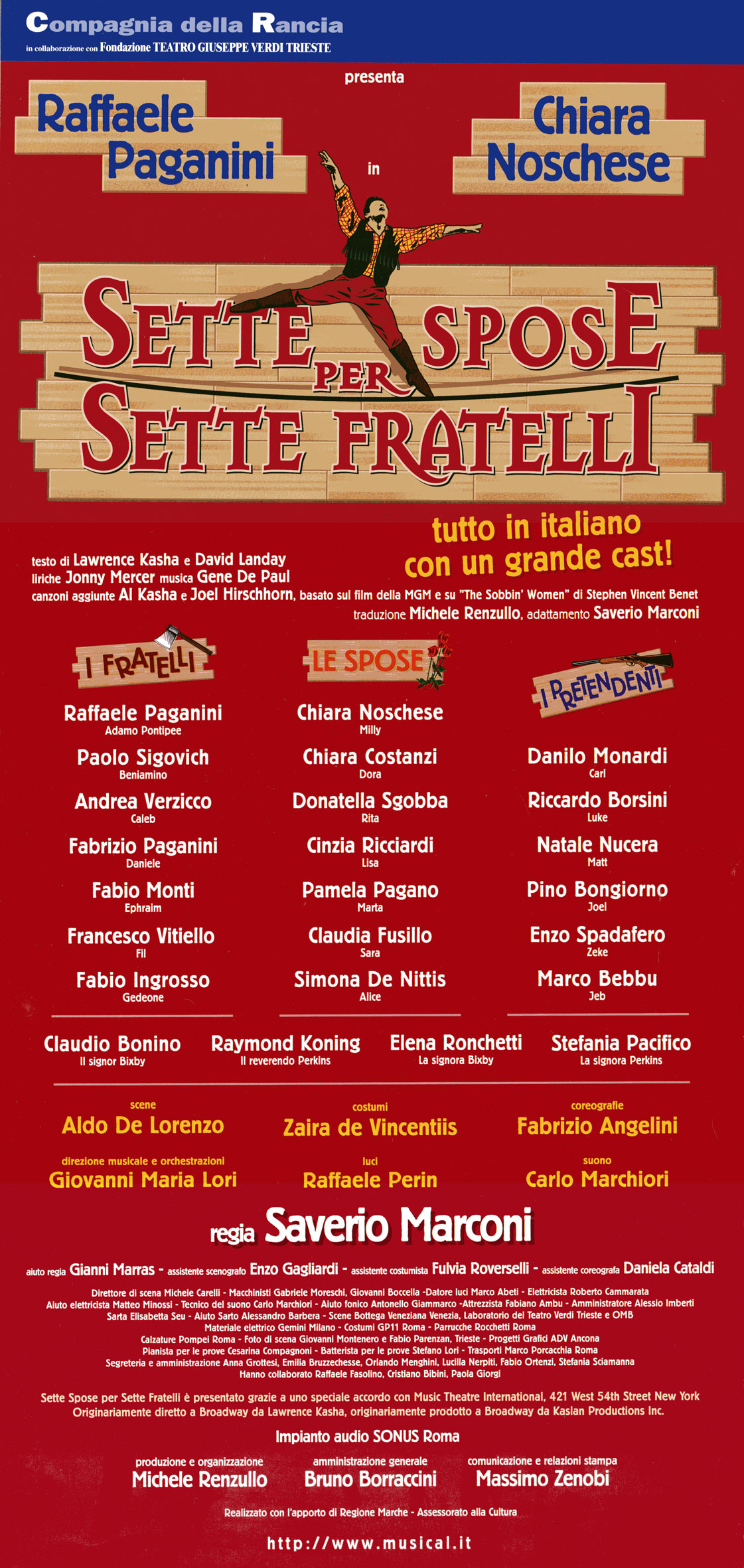 SETTE SPOSE PER SETTE FRATELLI | Compagnia della Rancia